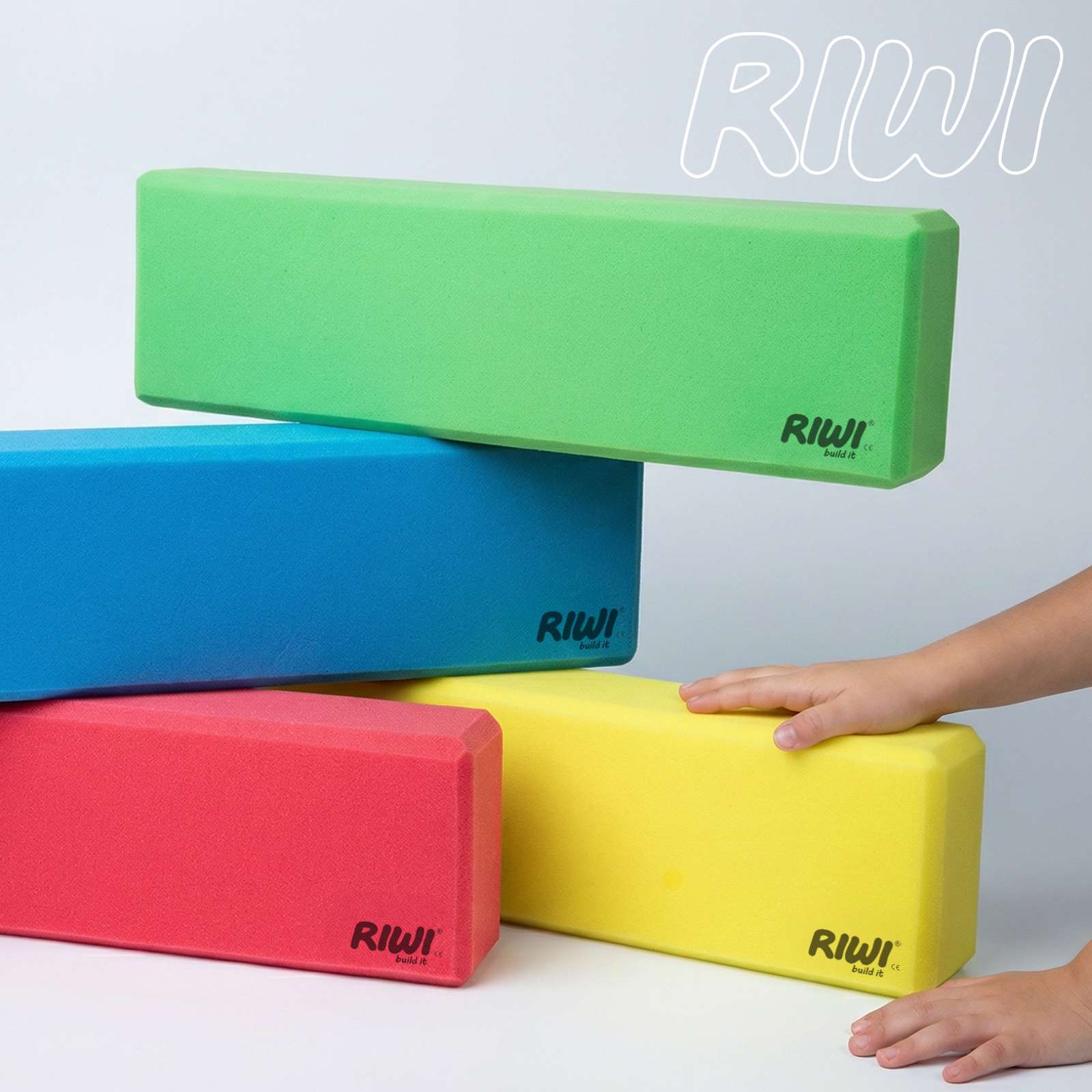 RIWI® XXL Schaumstoff-Bausteine – Das Original für großen Spielspaß ...
