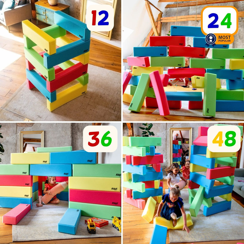RIWI building blocks | XXL foam blocks | Large soft building bricks ...